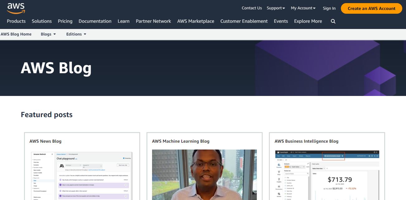 Best AWS Blogs And Websites - Blog On Your Own